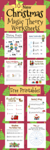 Christmas Music Theory Worksheets--10 Free Printables | My Fun Piano Studio