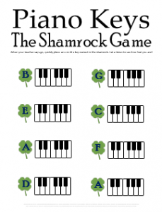 St_Patricks_Day_Piano_Worksheet_Piano_Keys | My Fun Piano Studio